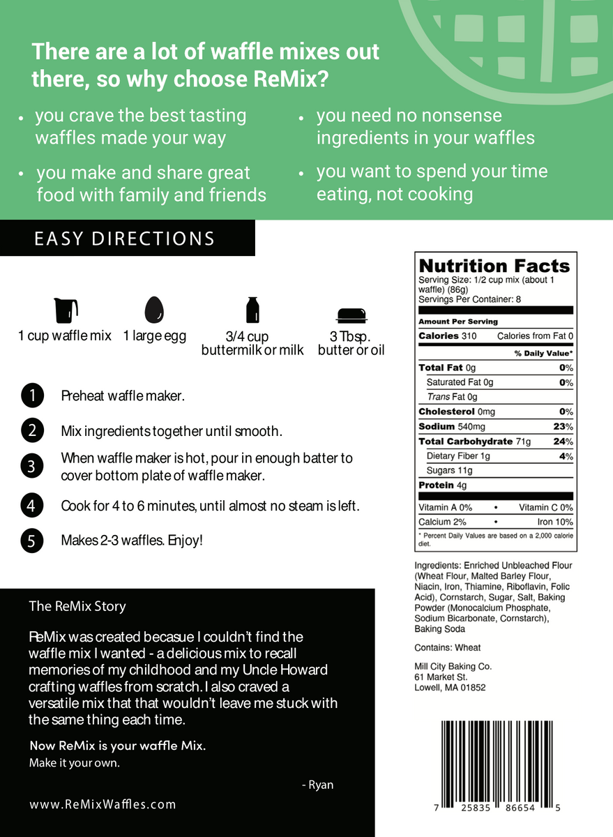 ReMix Waffle Mix – ReMix Waffles